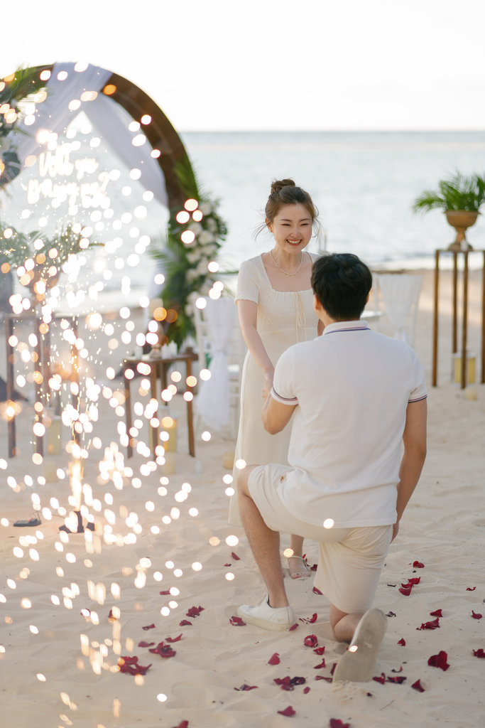 Round arch marriage proposal in Punta Cana {Sheng & Sammi} - Caribbean ...